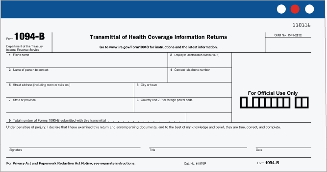 Form 1094-B | Transmittal of Health Coverage
